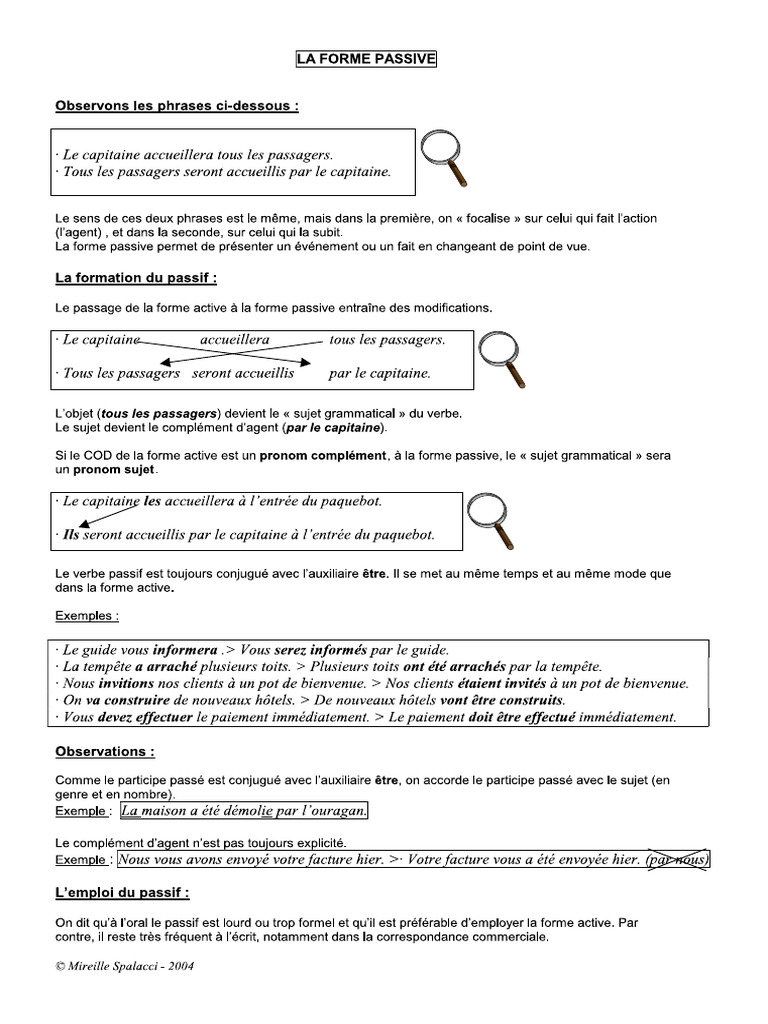 La Forme Passive 2 | PDF
