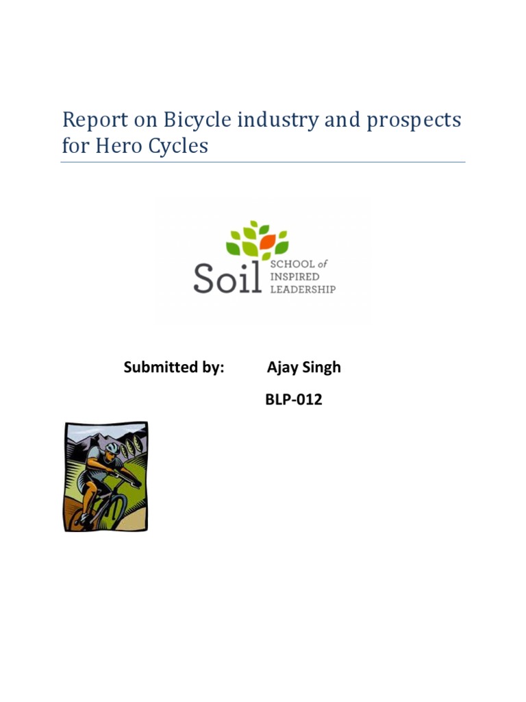 Report On Bicycle Industry and Prospects For Hero Cycles | PDF | Retail ...