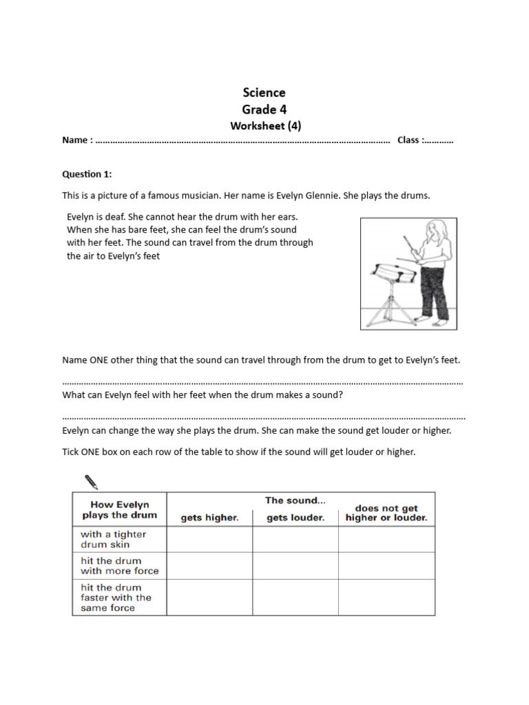Worksheet Unit 4 Grade 4 | PDF