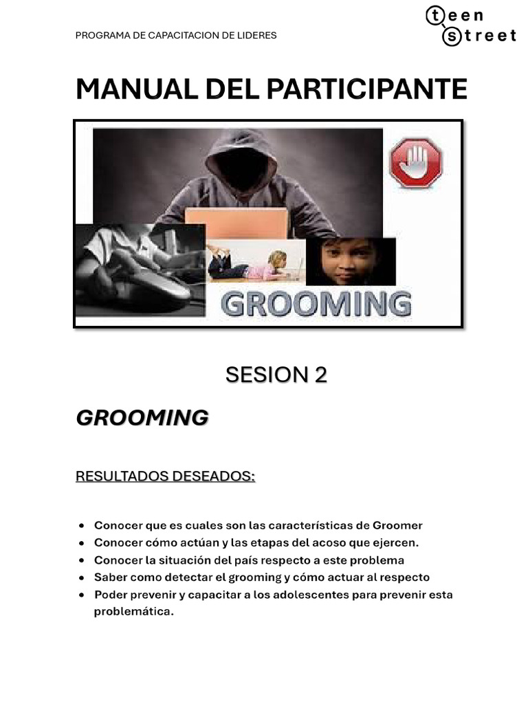 Capacitación sobre Grooming en Líderes | PDF