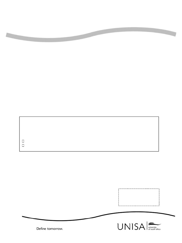 Tutorial Letter 302 (Both) For INKALLE | PDF | Multiple Choice ...