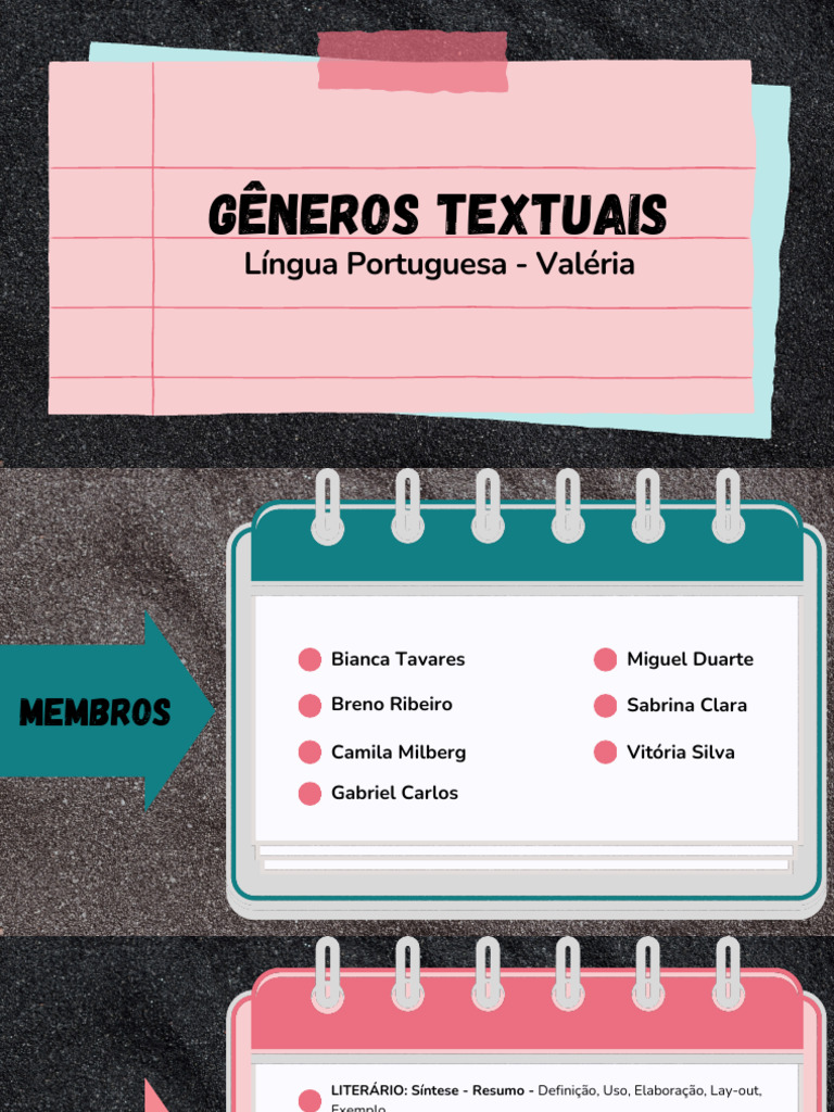 Gêneros Textuais: Definições e Exemplos | PDF | Blog | Informação