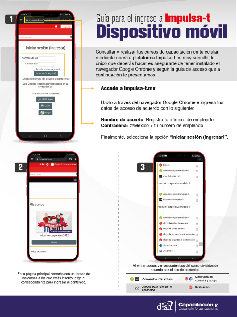Guia de Acceso A Plataforma Impulsa - T | PDF | Red mundial | Internet y web