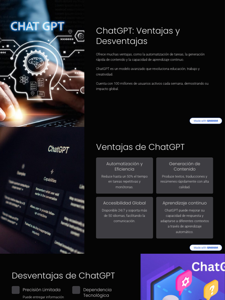 ChatGPT Ventajas y Desventajas | PDF