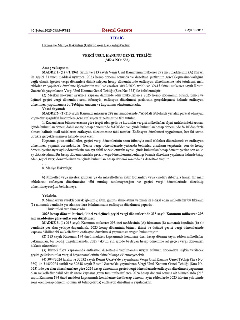 582 Nolu VUK Mevzuatı | PDF
