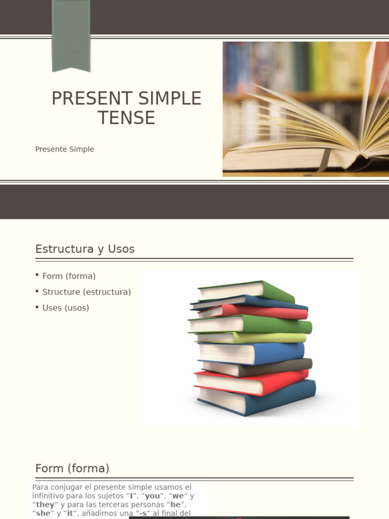 Present Simple Tense Power Point | PDF | Verbo | Gramática