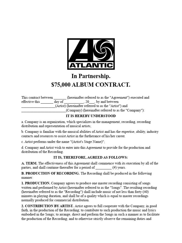 Revised Atlantic Contract | PDF | Civil Law (Legal System) | Justice