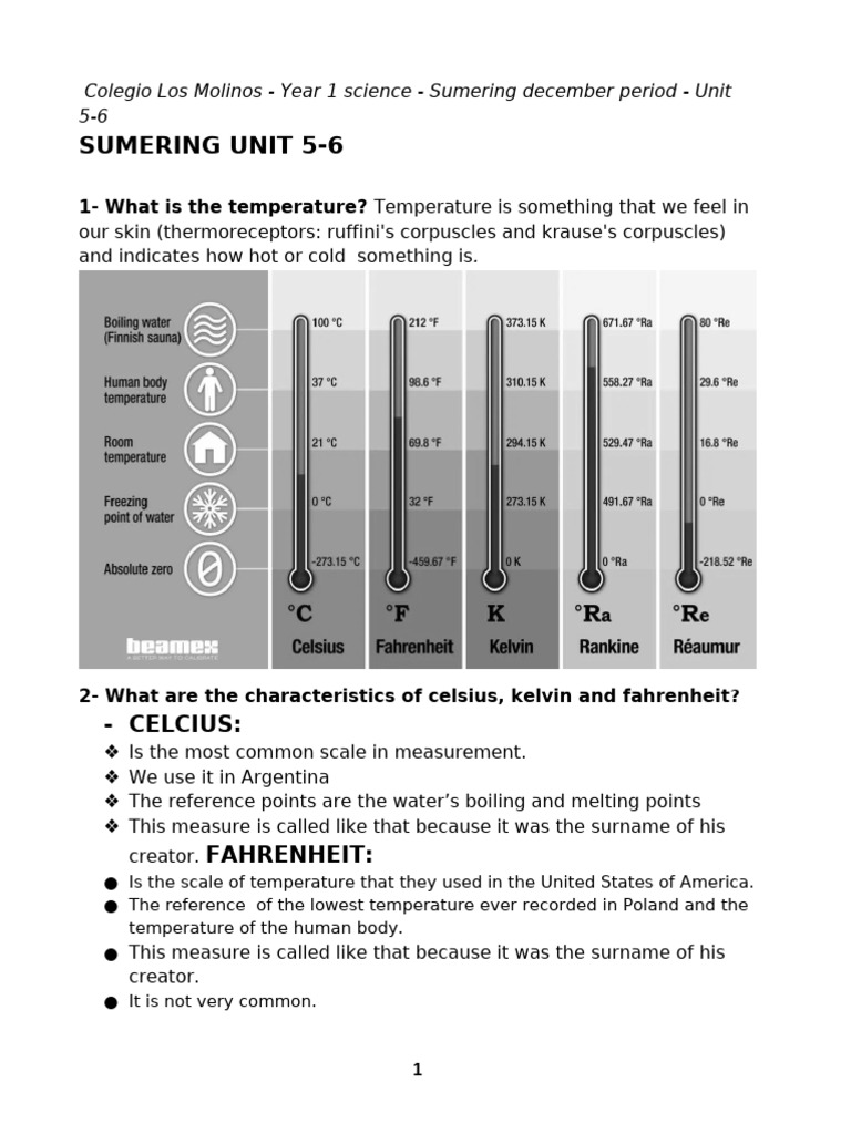 Year 1 Science - Sumering December Period - Unit 5-6 | PDF | Atmosphere ...