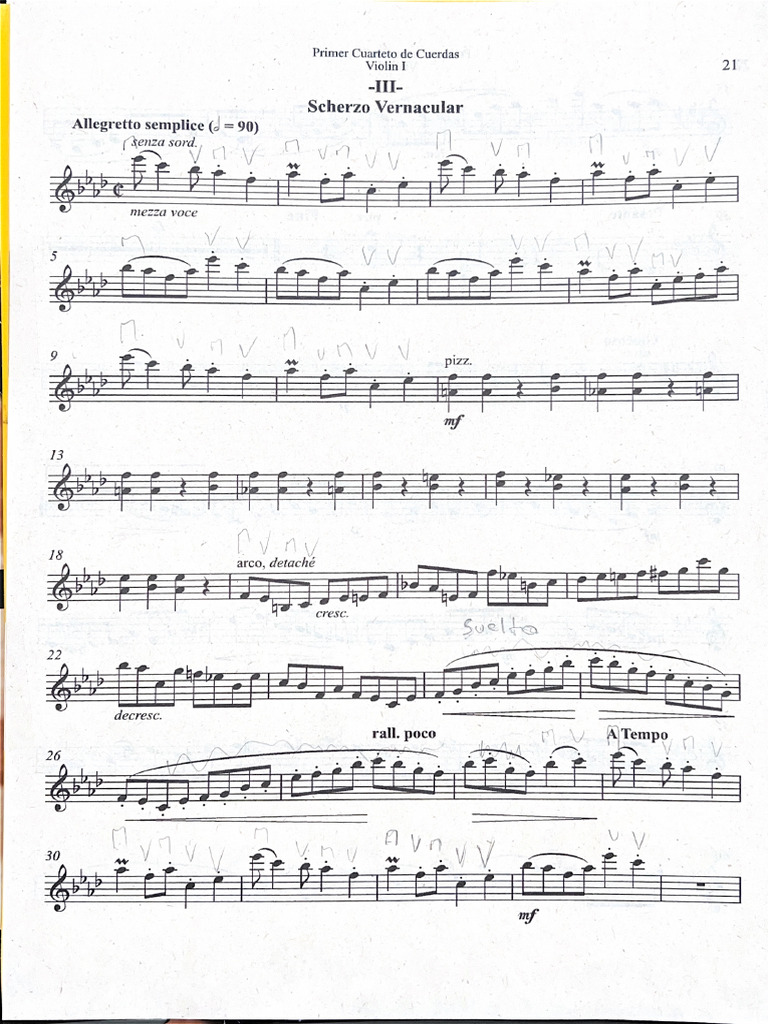 Salgado - Primer Cuarteto Scherzo | PDF