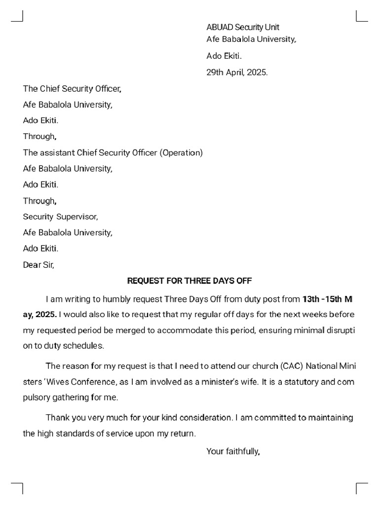 Odeyemi Permission Letter - Phoenix | PDF