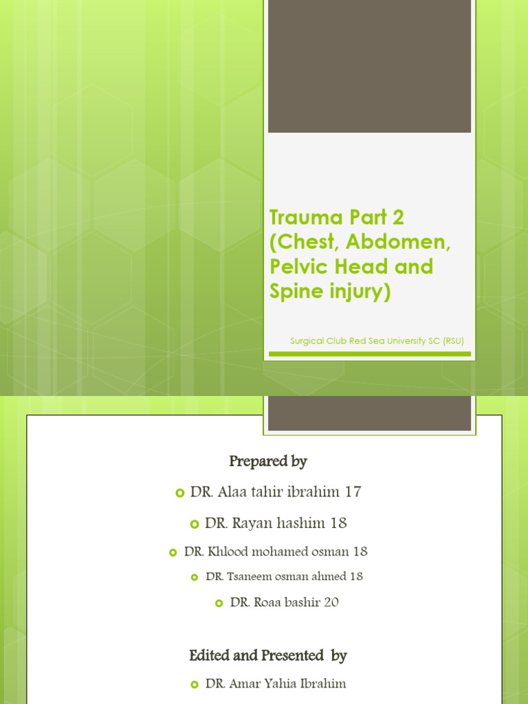 Management of Chest Trauma Injuries | PDF | Major Trauma | Thorax