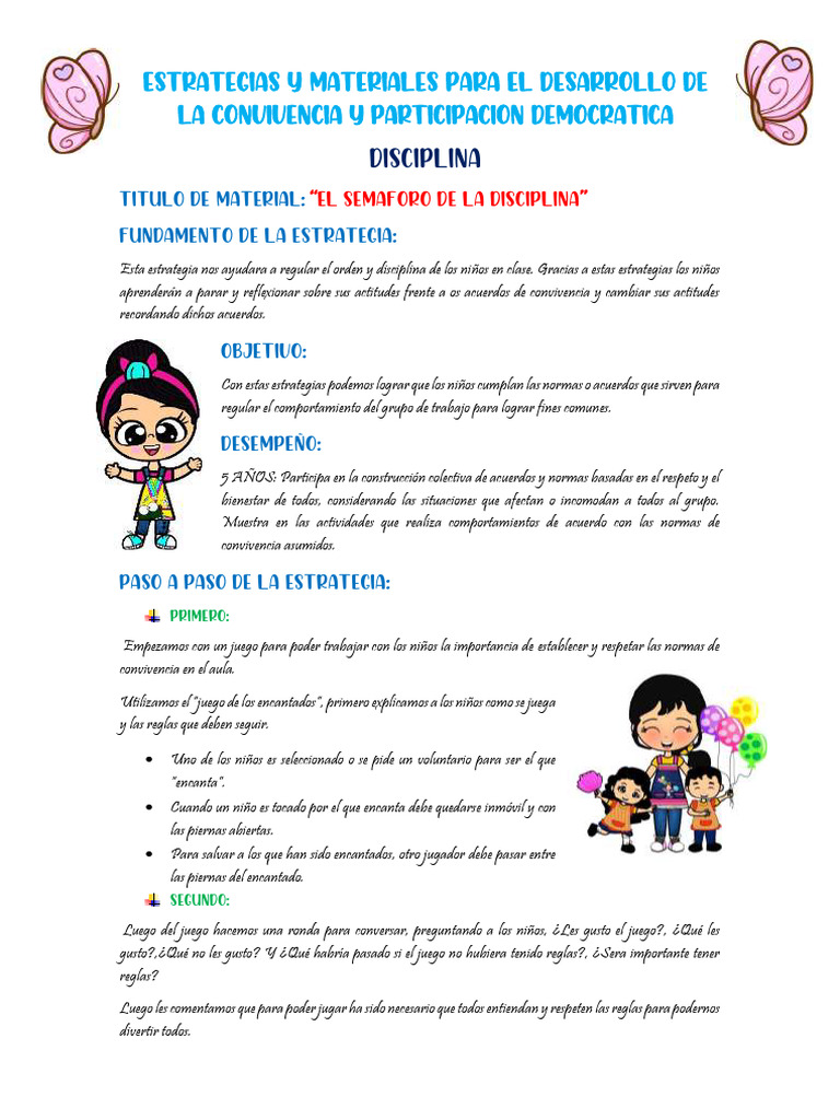 Semáforo de Disciplina en el Aula | PDF