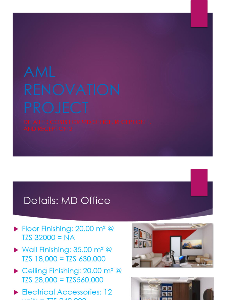 AML RENOVATION PROJECT | PDF