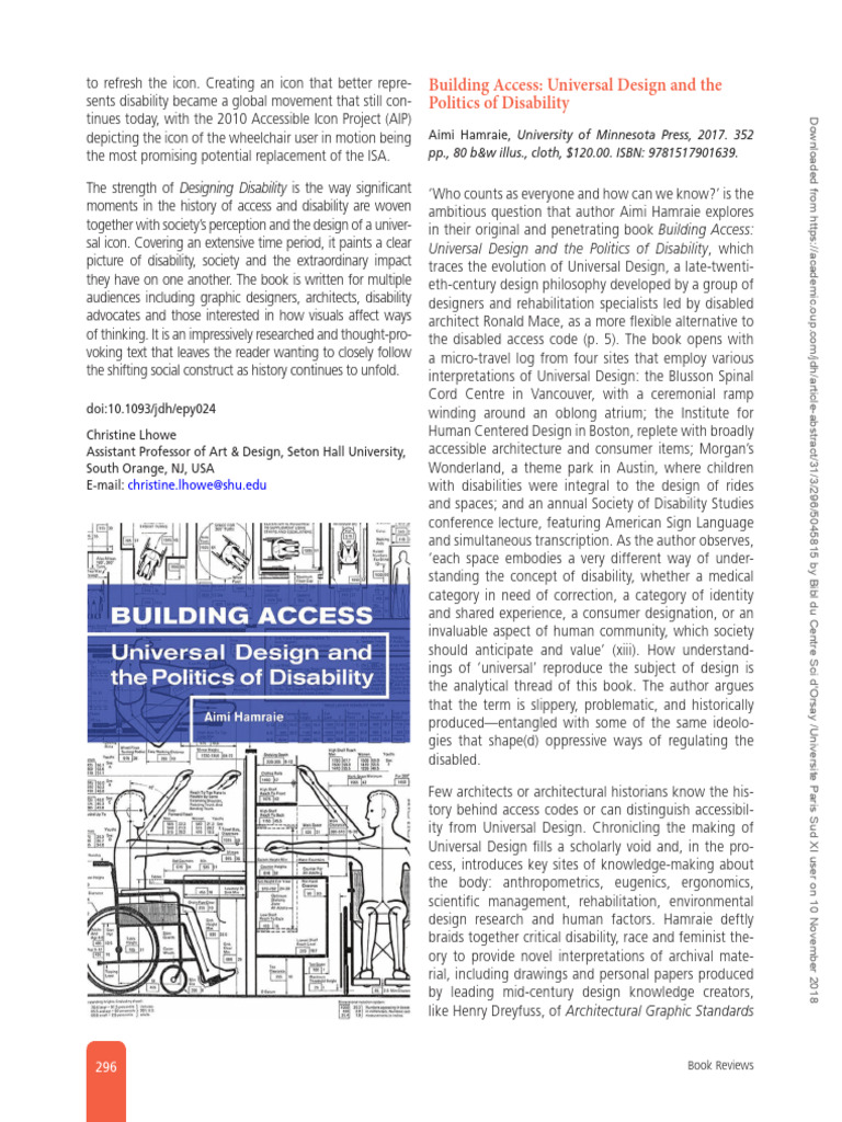 Universal Design and Disability Politics | PDF | Disability | Liberal ...