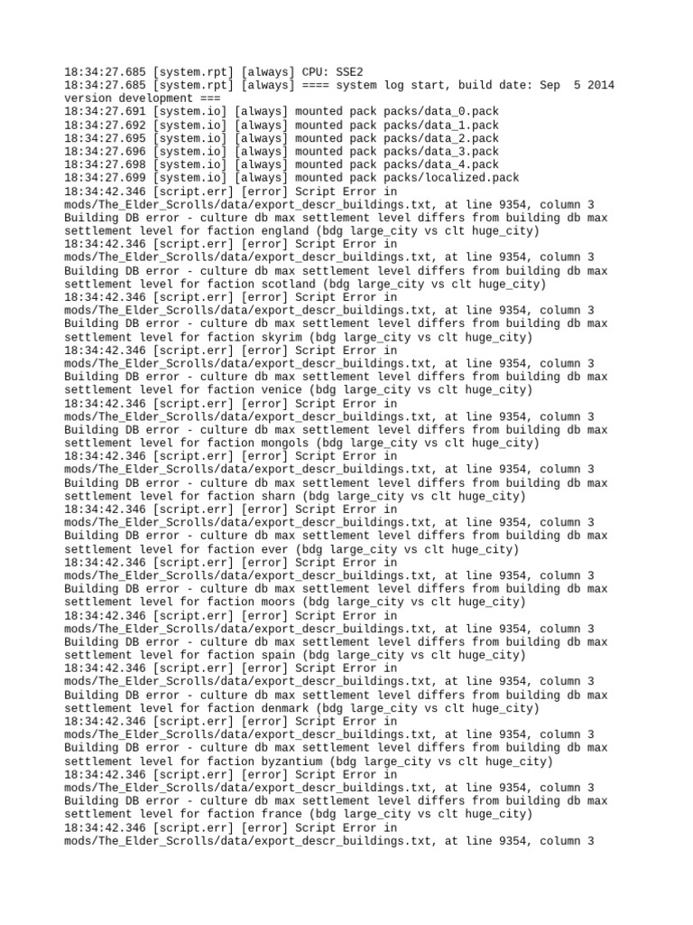 The Elder Scrolls - System.log | PDF