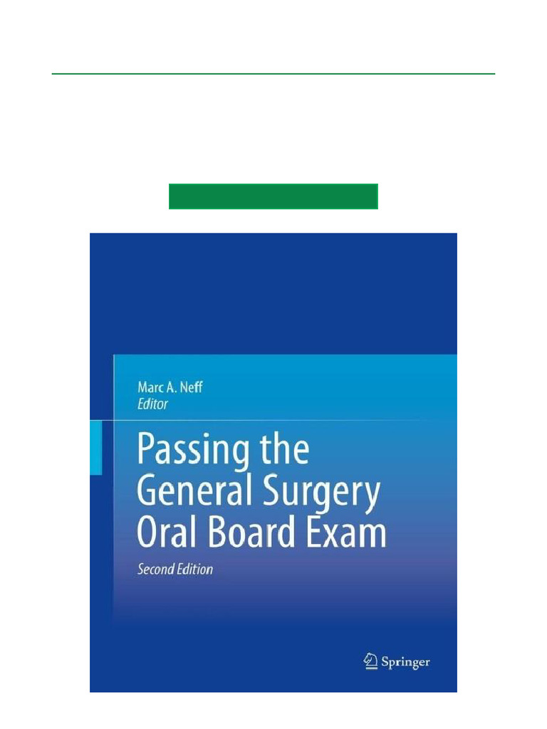 Passing the General Surgery Exam Guide | PDF