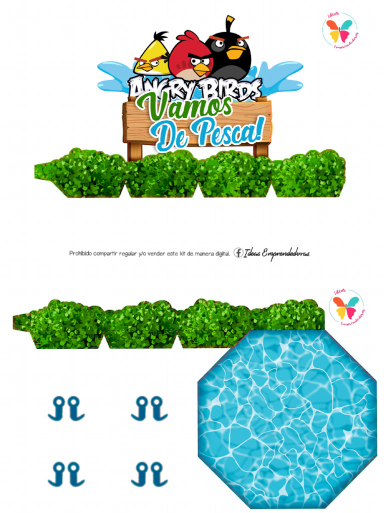 Juego Vamos Pescar Infantil Personajes 5 | PDF