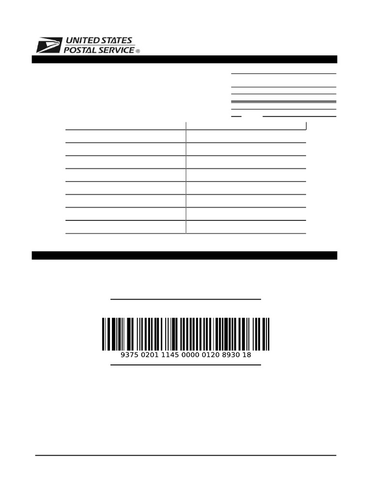USPS - End - of - Day - Form - Wed Feb 19 2025 | PDF