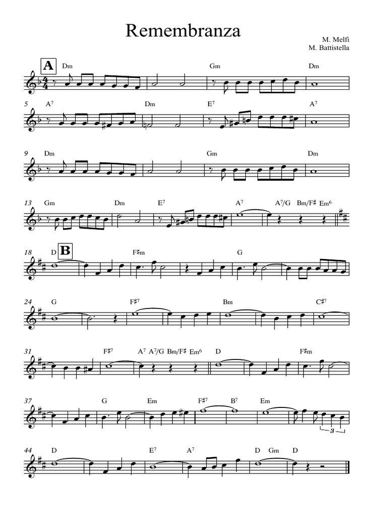 d Remembranza cancionero_v6 - Partitura completa | PDF