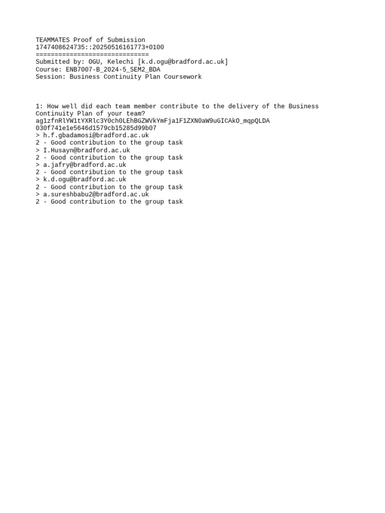 TEAMMATES Proof of Submission - 1747408624735 | PDF