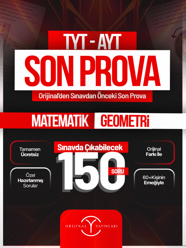 Ori̇ji̇nal Son Prova 150 Tyt-Ayt | PDF
