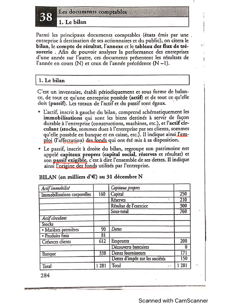 Les Documents Comptables | PDF