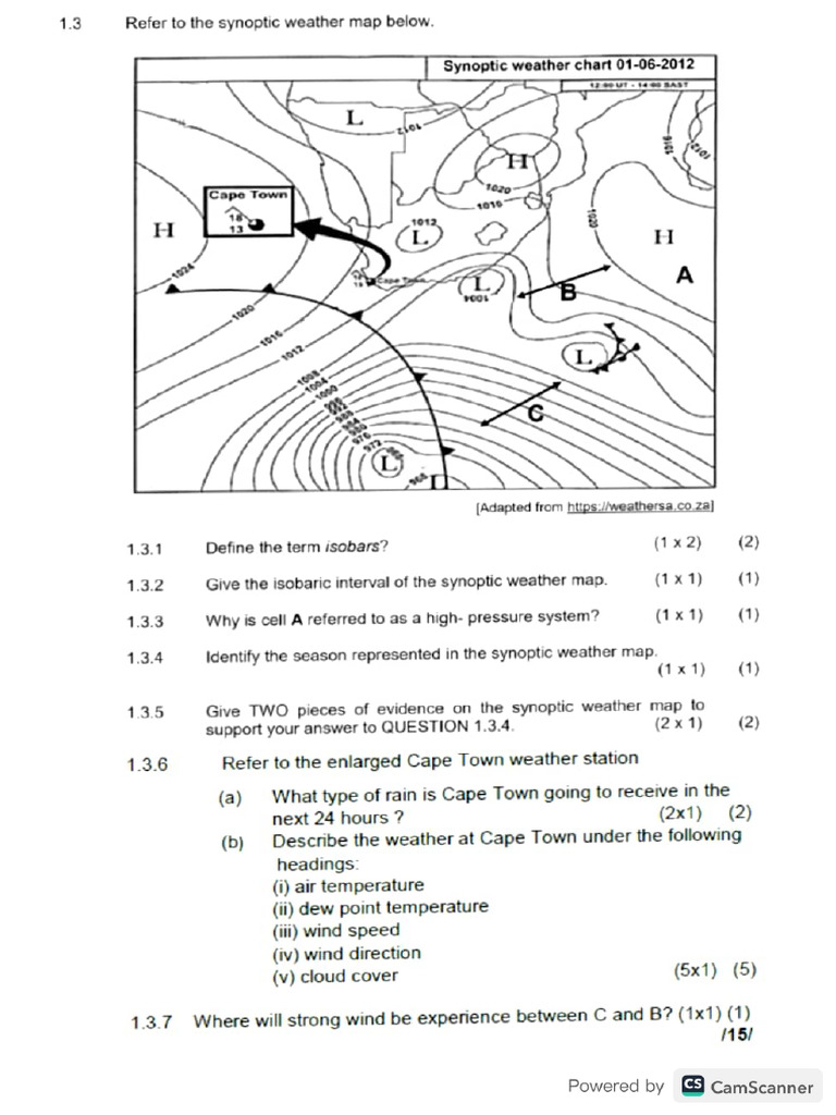 Synoptic Weather Map Practice Activities | PDF