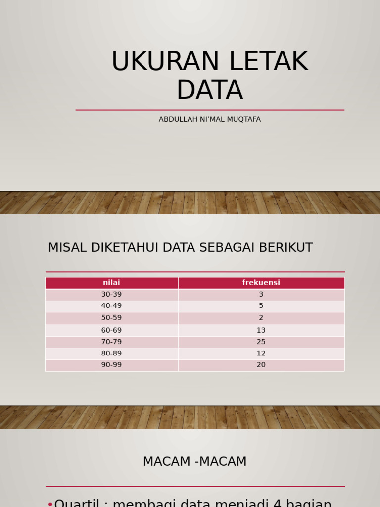 Ukuran Letak Data | PDF