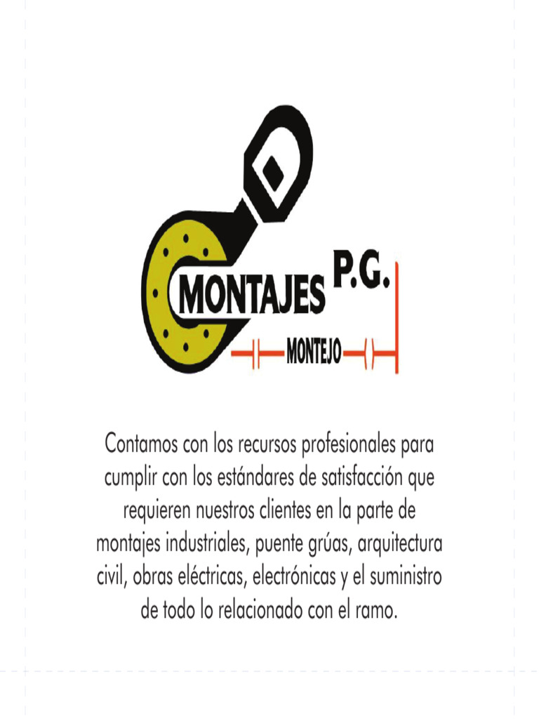Brochure Montejo Montajes Pg-1 | PDF | Ingenieria Eléctrica | Electricidad