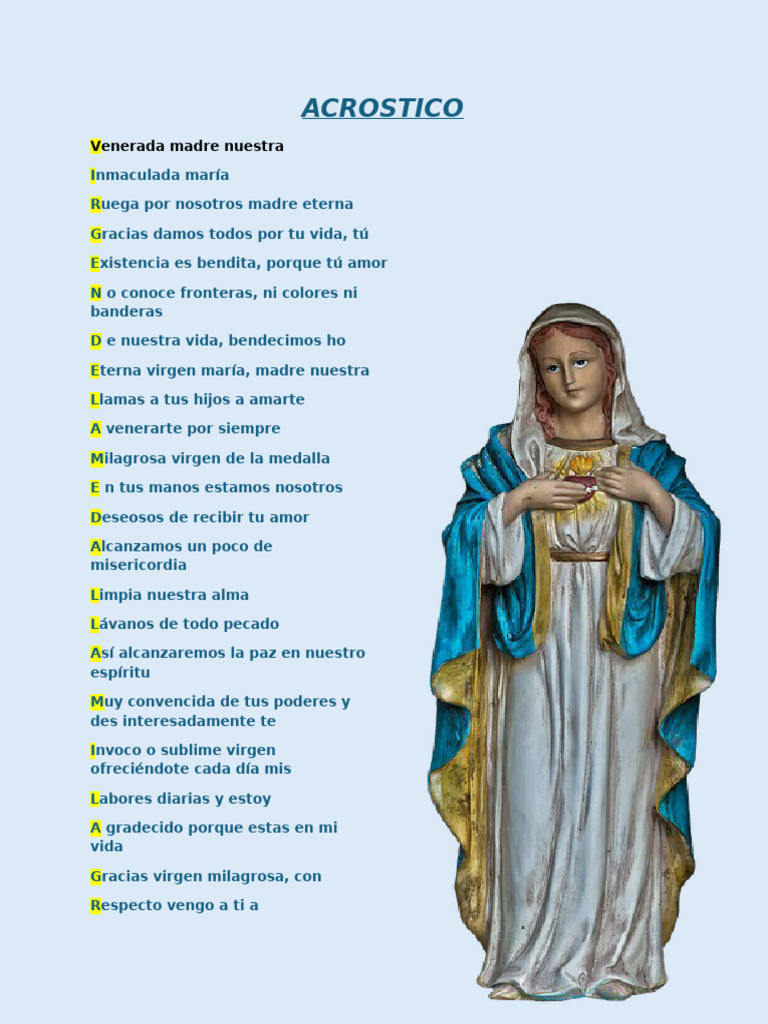 Acrostic o | PDF