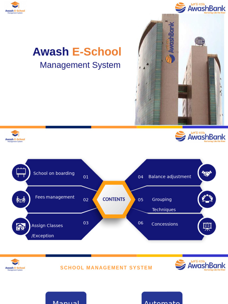 Awash E-School Management System Final | PDF | Fee | Educational Technology