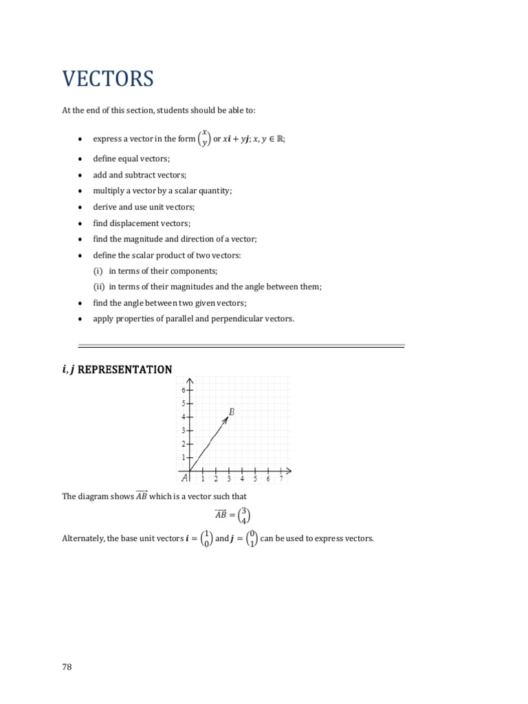 Vectors | PDF | Euclidean Vector | Classical Geometry