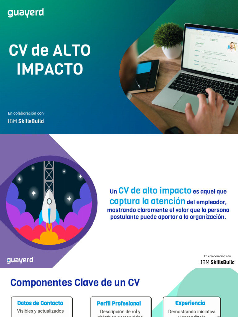 Creación de Un CV de Alto Impacto | PDF