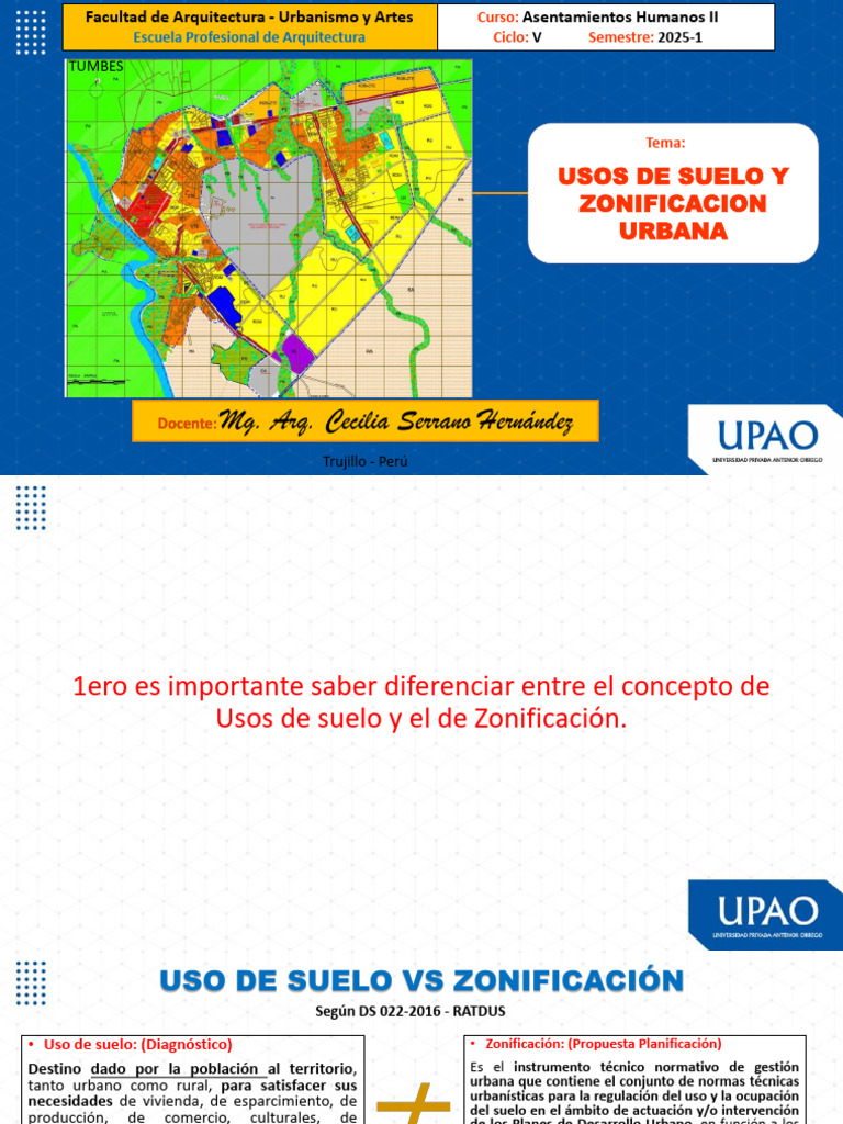 s6 - T.urb 2-24.1-25.1 - Usos de Suelo y Zonificación | PDF | Zonificación | Planificación urbana