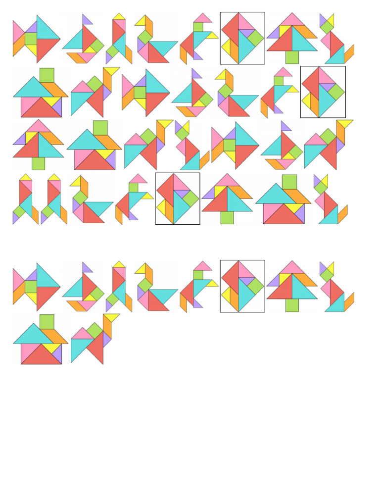 contoh tangram | PDF