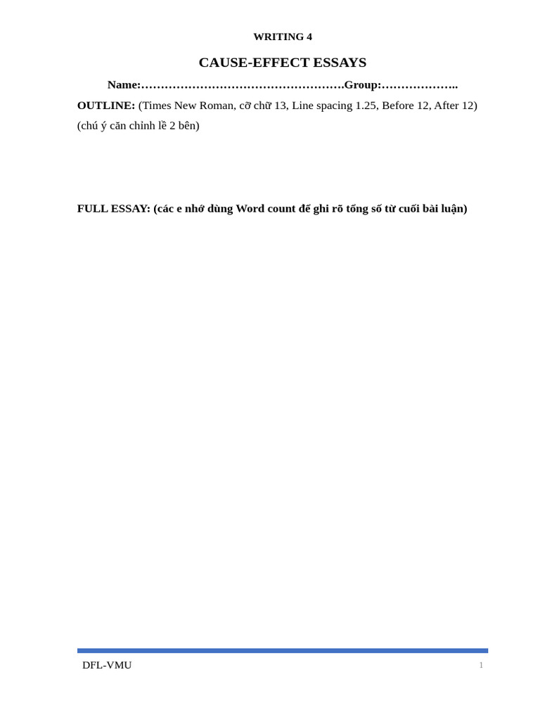 Cause Effect Essays | PDF