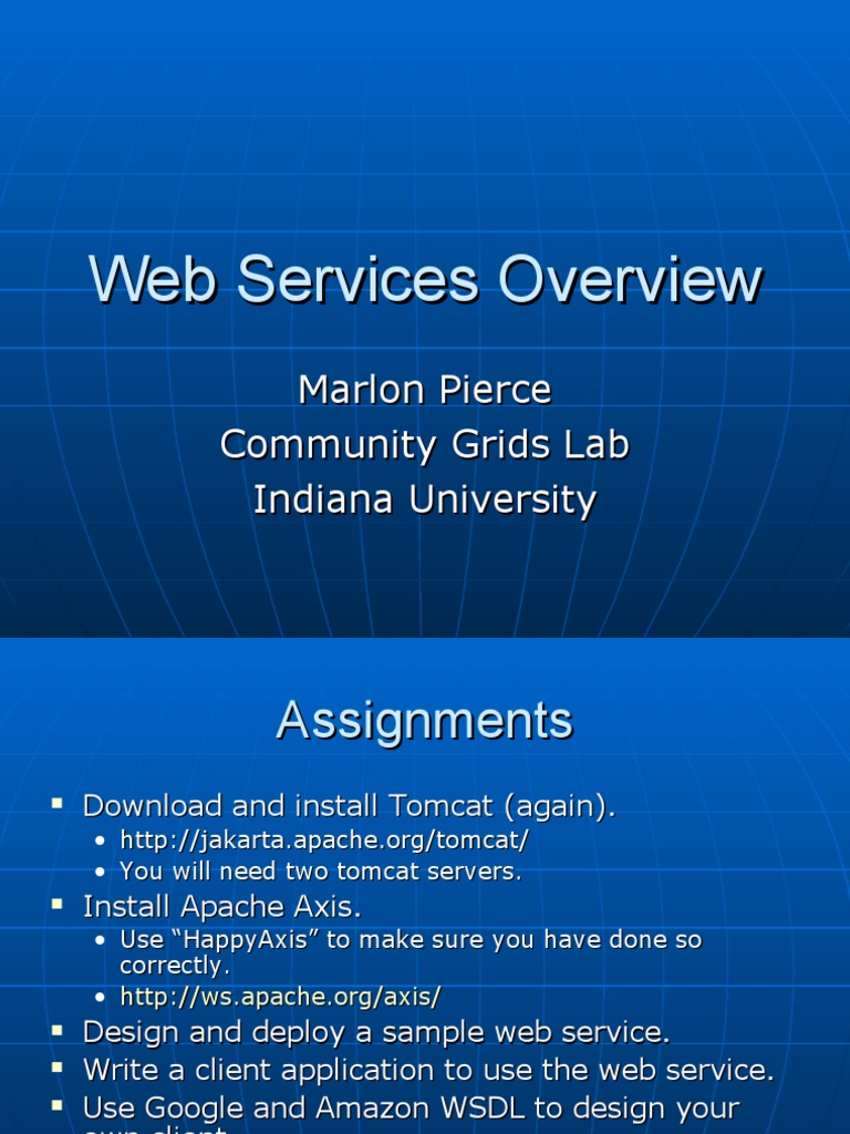 Web Services Overview | PDF