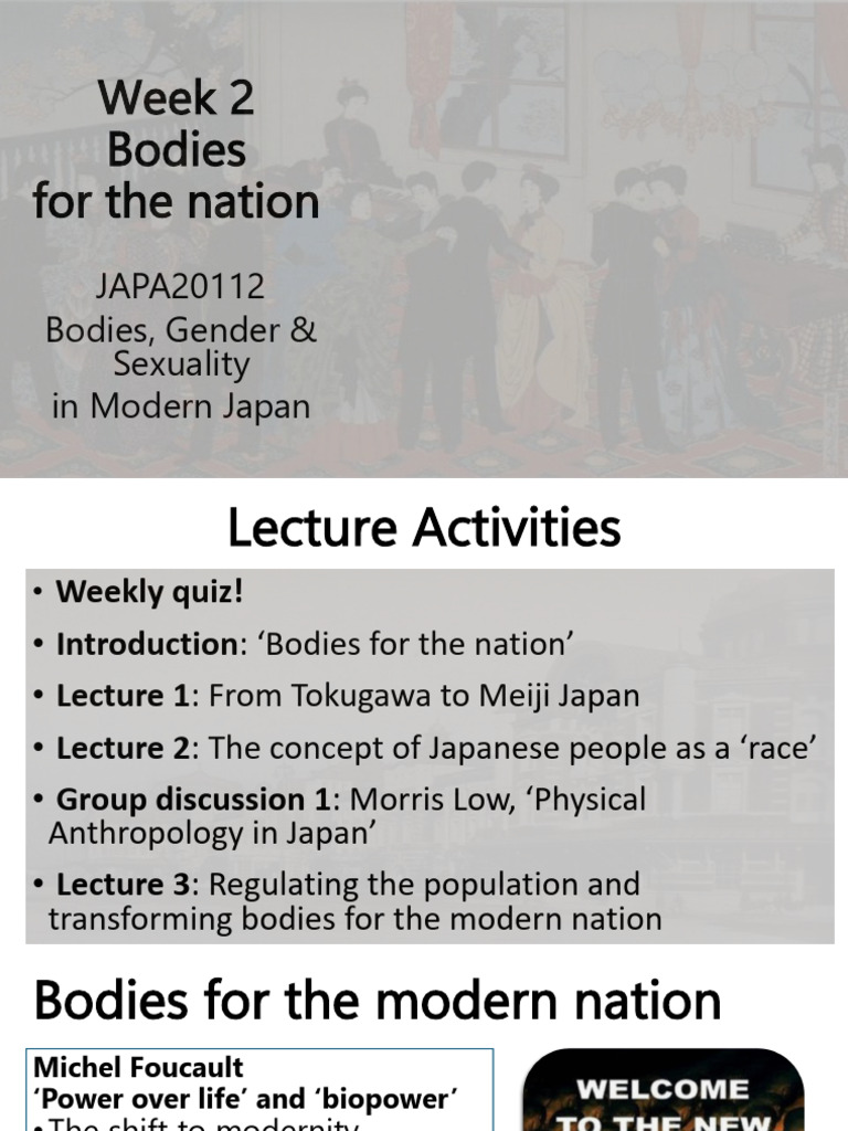 JAPA20112 Week2 Lecture Blackboard | PDF | Race (Human Categorization ...