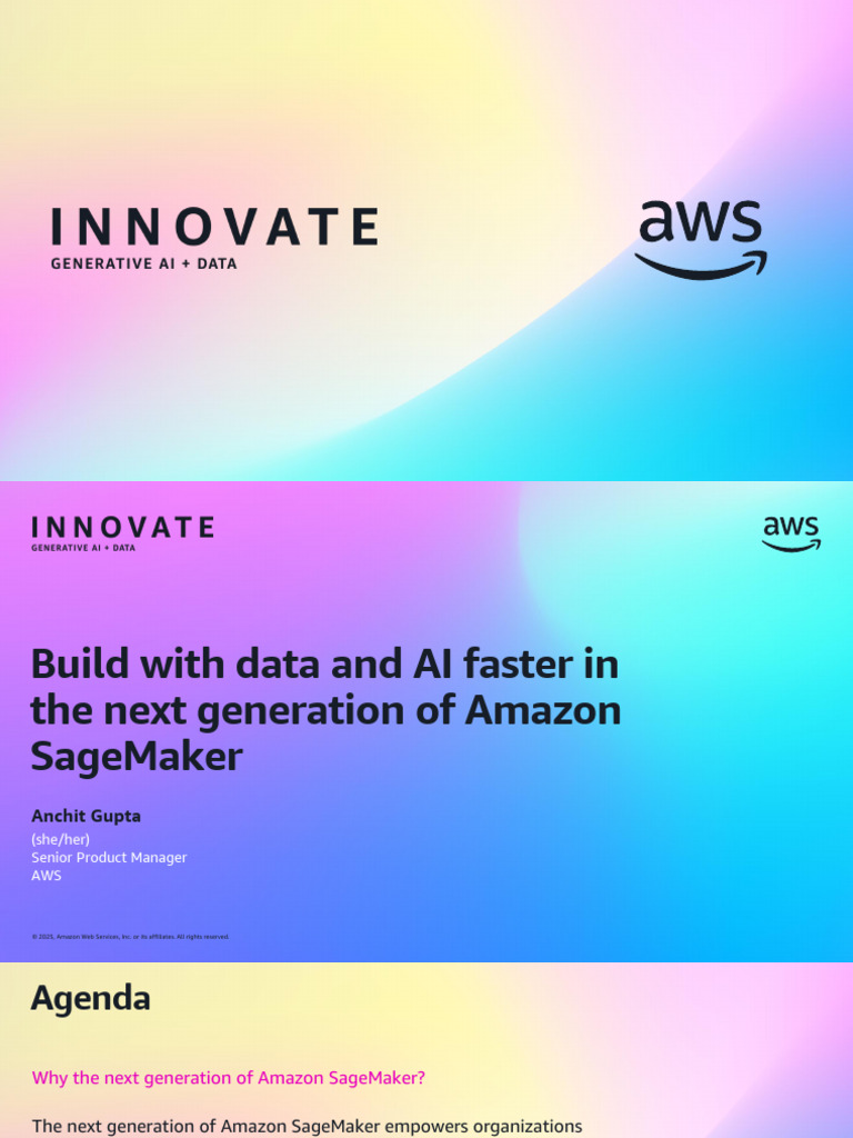 Handout Build With Data and AI Faster in The Next Generation of Amazon SageMaker | PDF | Amazon ...