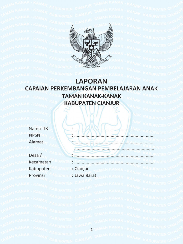 Format Raport Kurikulum Merdeka SEMESTER 1 | PDF