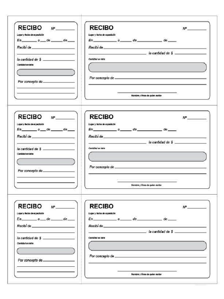 Formato de Recibo | PDF