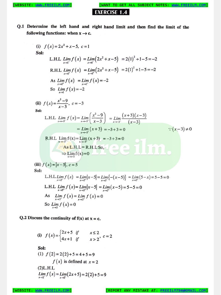 12th Maths Chap1 Ex 1.4 | PDF