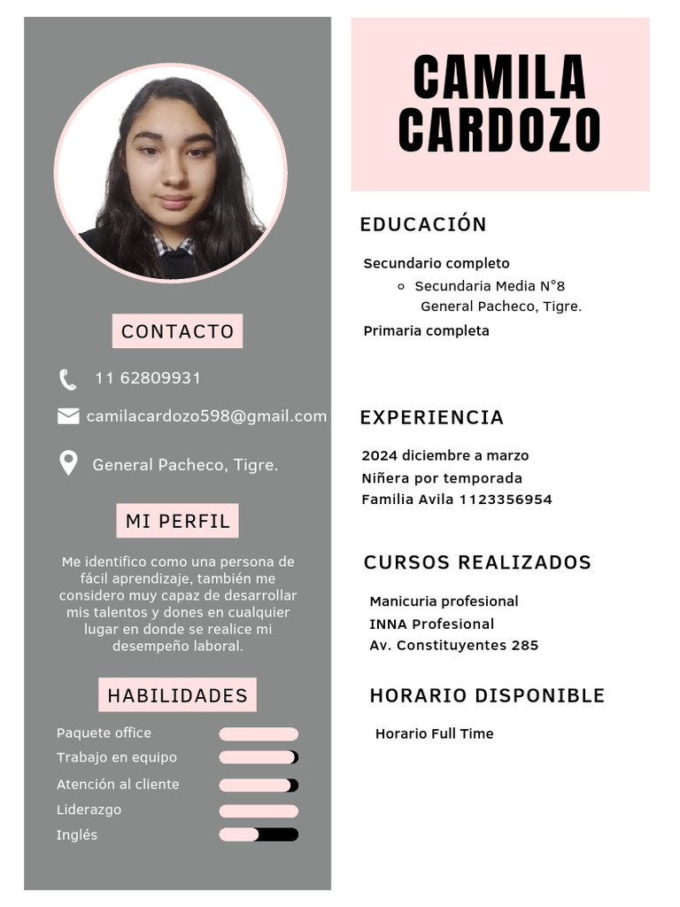 CV - Camila Cardozo | PDF