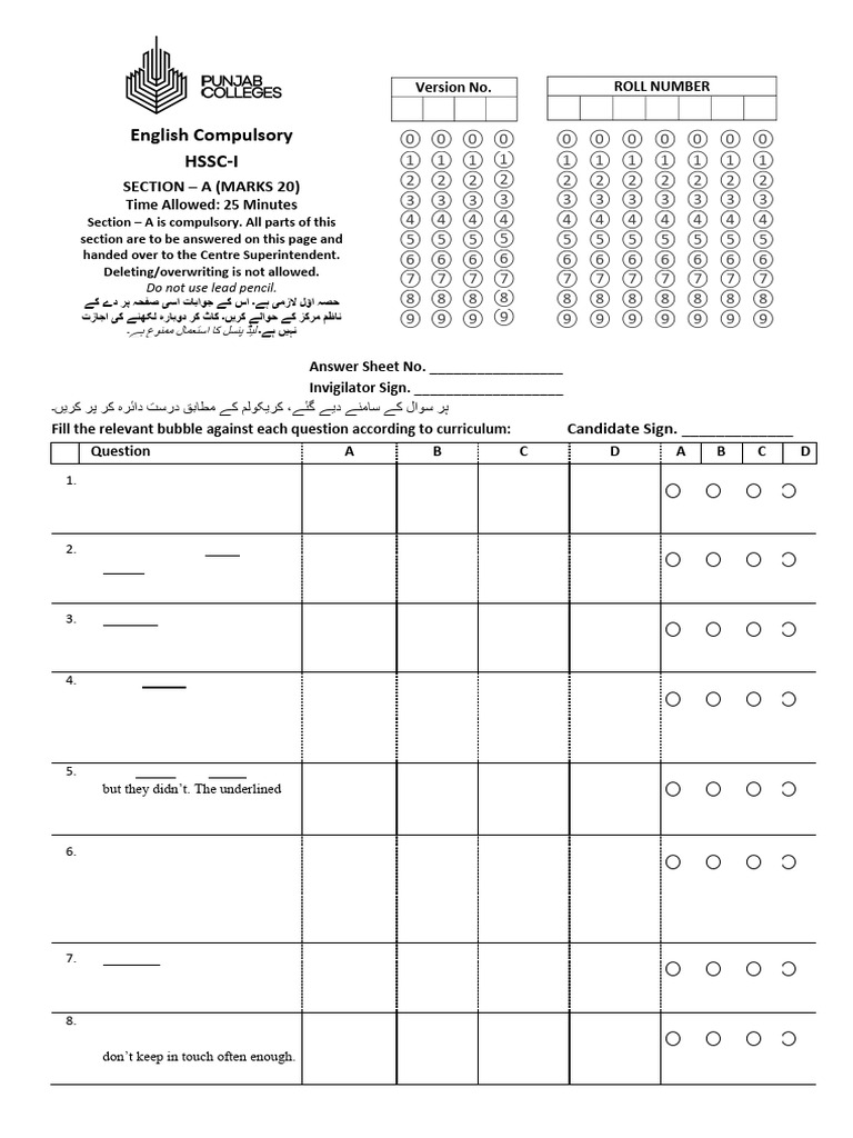 Pre Board P1 by Khadim Arman | PDF | Adjective | Language Mechanics