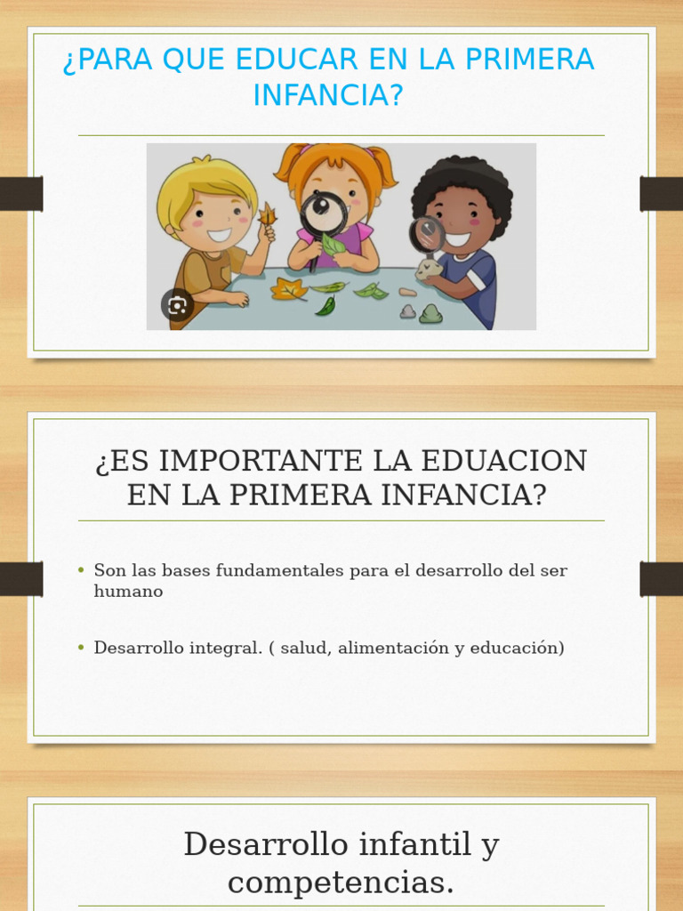 Para Que Educar en La Primera Infancia | PDF