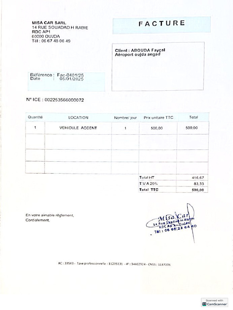 Facture Location | PDF