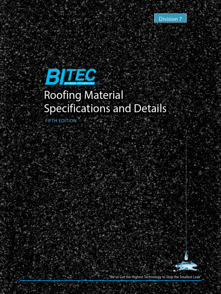 Spec Book 1 | PDF | Roof | Building Materials