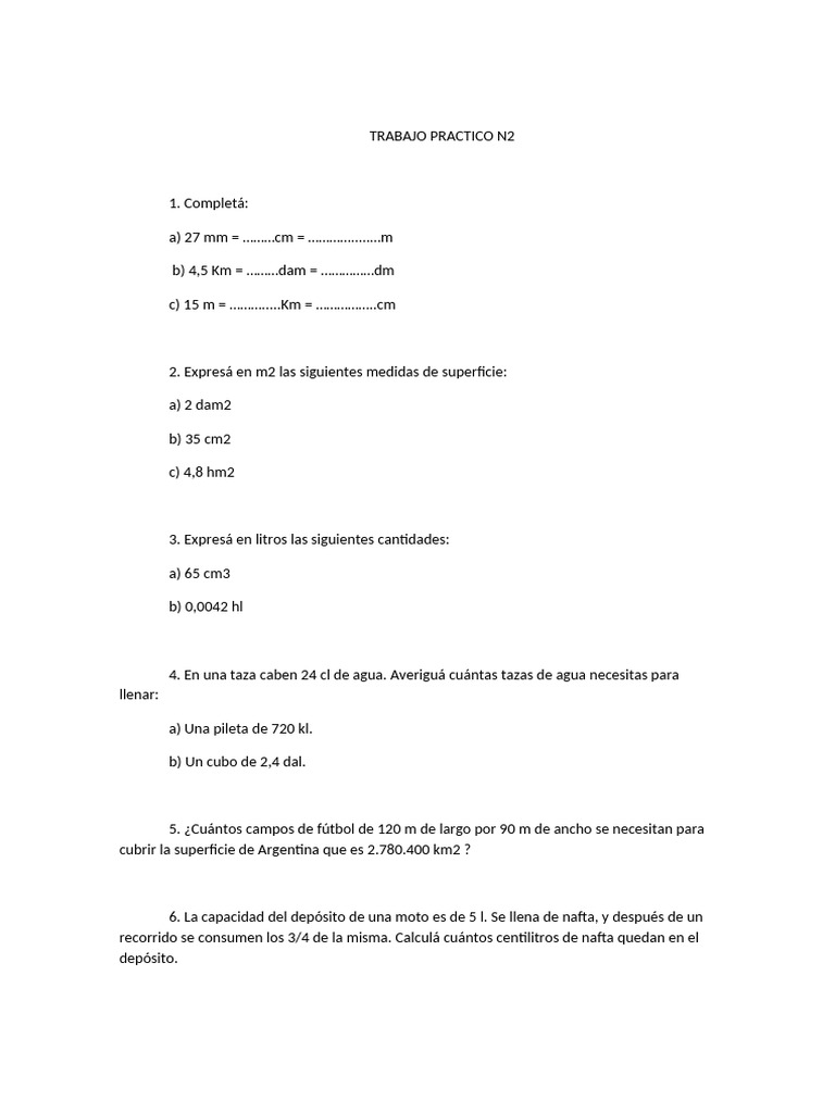 TP N2 Multiplos y Submultiplos | PDF