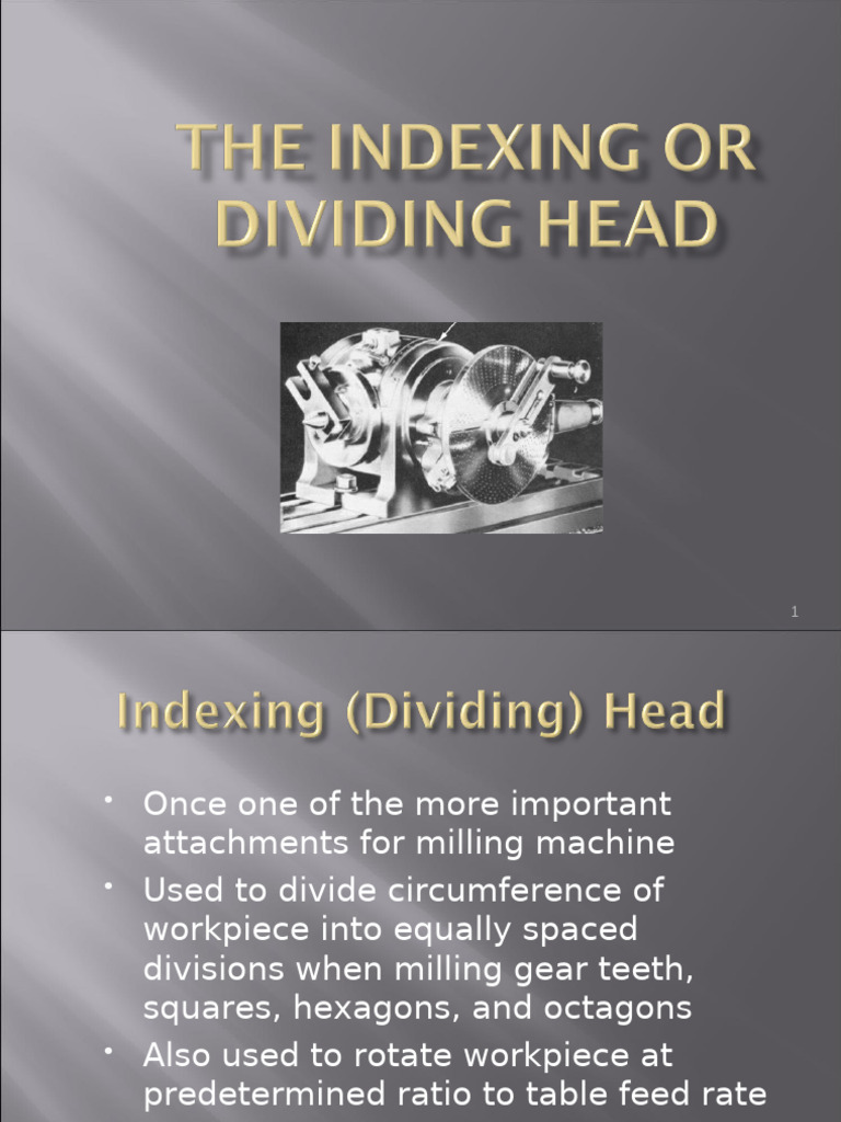Indexing Techniques for Milling Machines | PDF | Tools | Mechanical ...