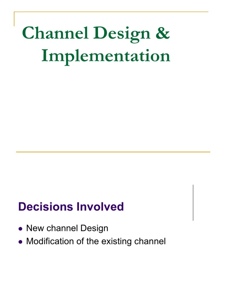 Channel Design and Implementation Guide | PDF | Retail | Target Corporation